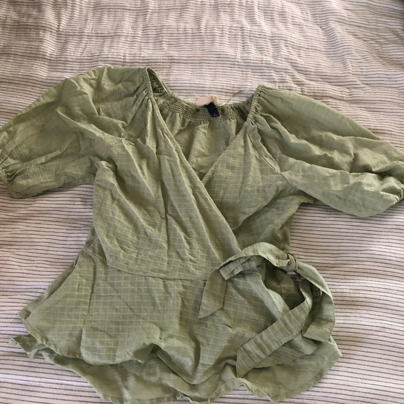 Universal Thread | Tops | Sage Green Wrap Top | Poshmark